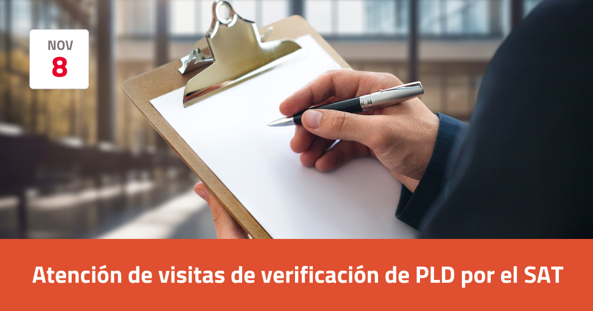 Atención de visitas de verificación de PLD por el SAT