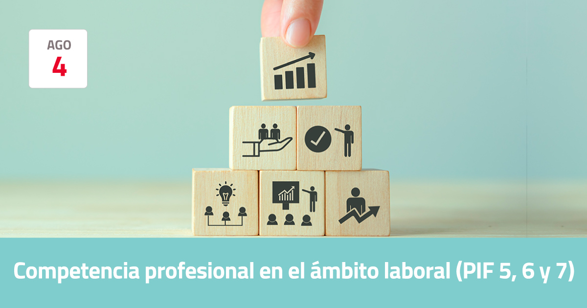 Competencia profesional en el ámbito laboral (PIF 5, 6 y 7)