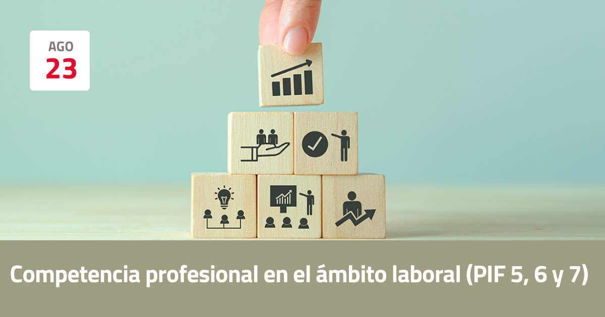 Competencia profesional en el ámbito laboral (PIF 5, 6 y 7)