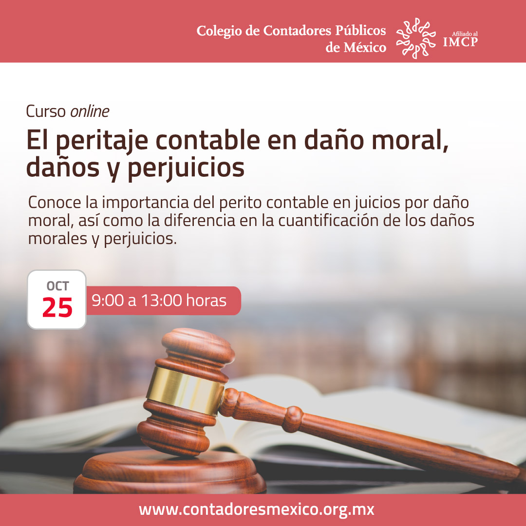 El peritaje contable en daño moral, daños y perjuicios
