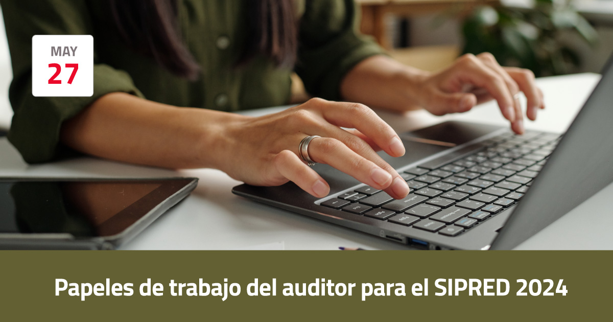 Papeles de trabajo del auditor para el SIPRED 2024