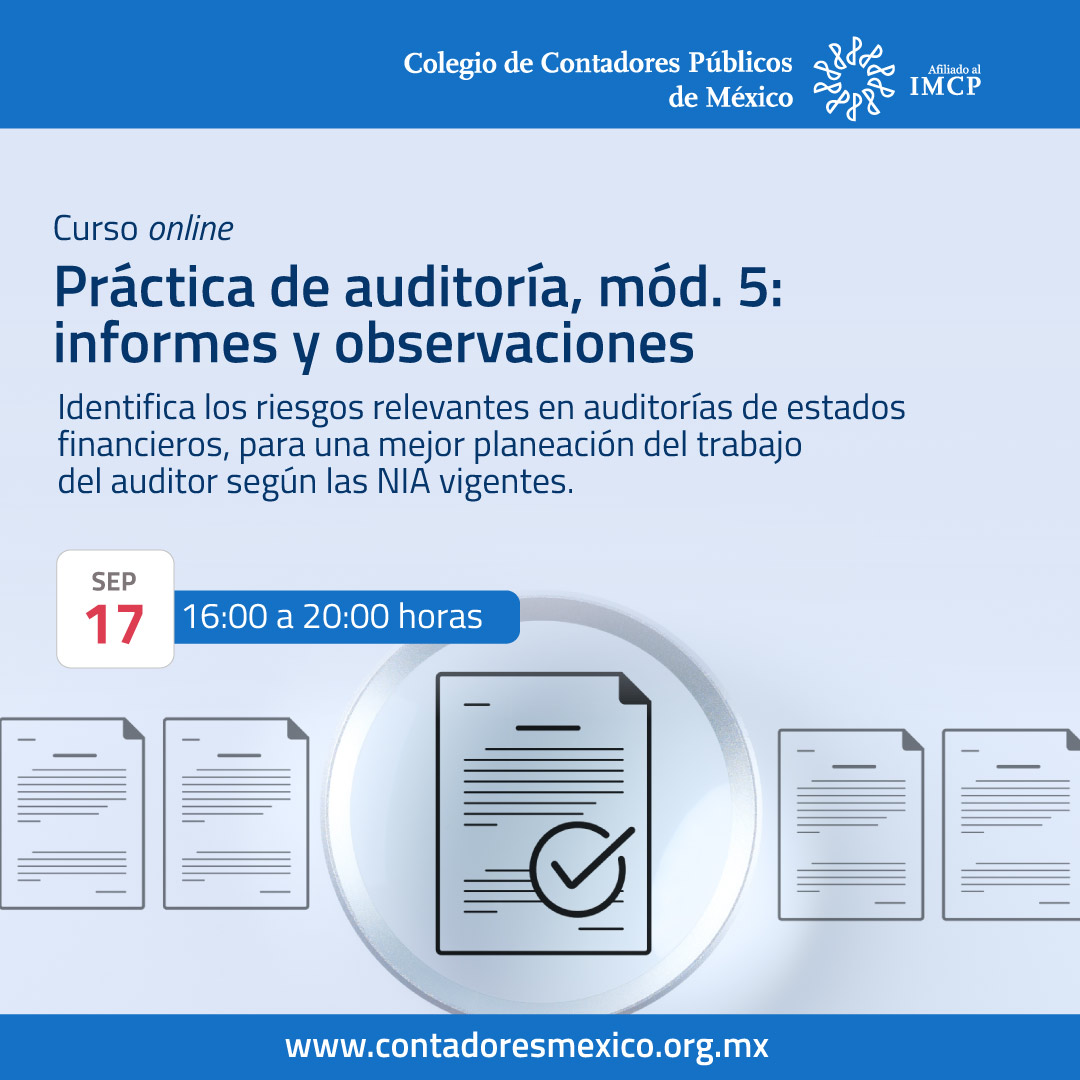 Práctica de auditoría, mód. 5: informes y observaciones