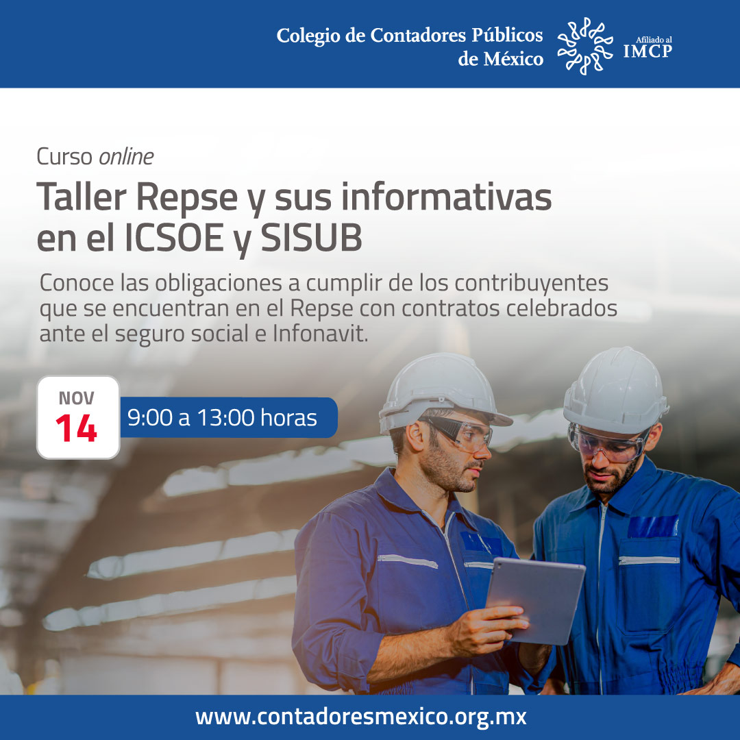 Taller Repse y sus informativas en el ICSOE y SISUB