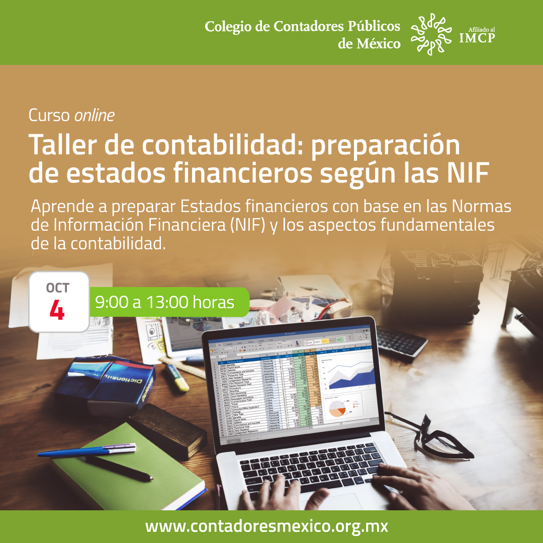 Taller de contabilidad: preparación de estados financieros según las NIF